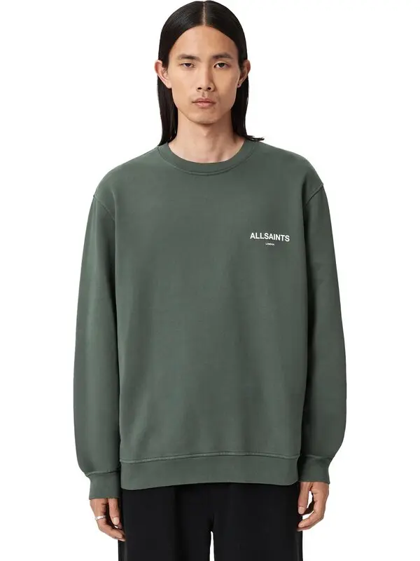 ALLSAINTS Halcyon Crew Neck Sweatshirt - Garnet Green