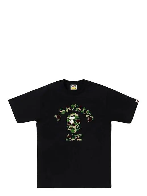 A BATHING APE Abc Camo College Tee Shirt - Black/green