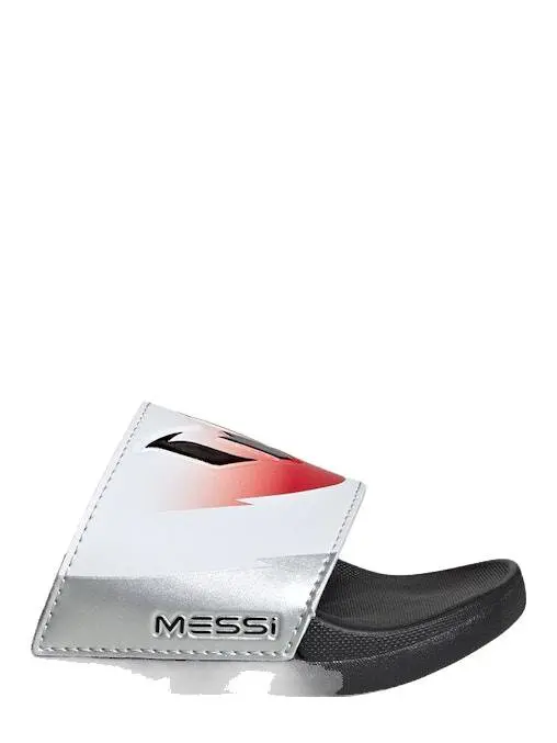 Adidas Adilette Comfort Slides Messi - Cloud White/core Black/lucid Red