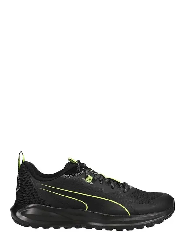 PUMA Twitch Runner Trailin Sneakers - Black/lime Squeeze