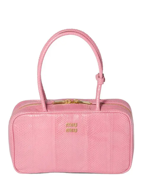 Miu Miu Beau Ayers Leather Bag - Petal Pink