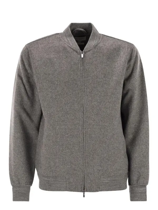 MC2 SAINT BARTH Camden Wool-blend Bomber Jacket - Grey