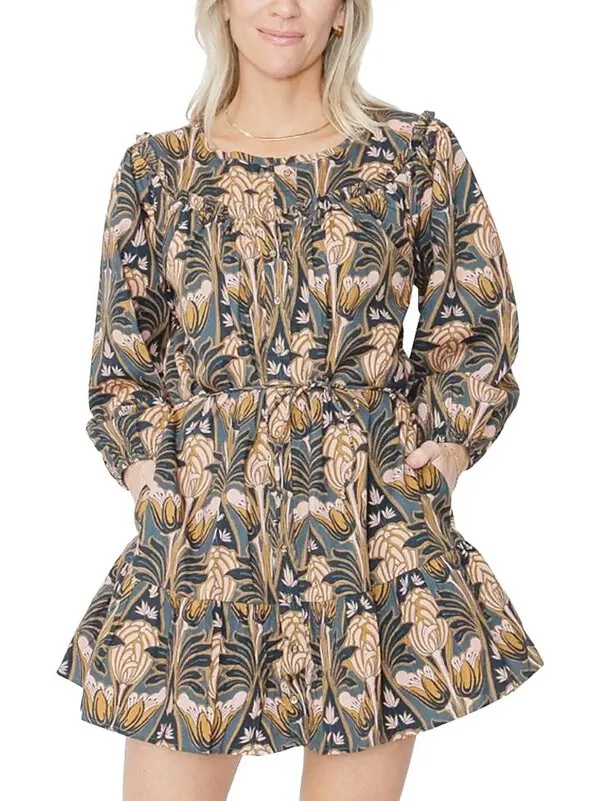 WEST OF Emily Mini Dress - Devon Print