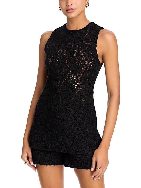 Veronica Beard Serenka Sleeveless Top - Black