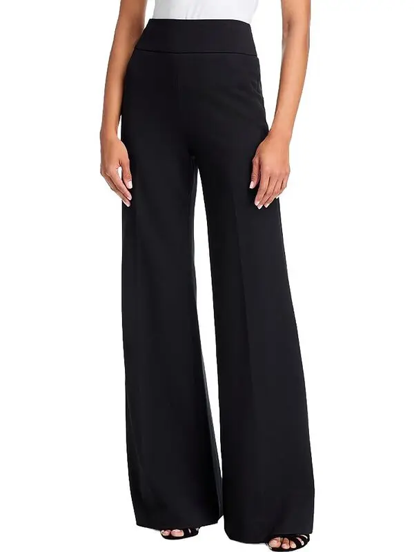 Veronica Beard Kalinda Wide Leg Pants - Black