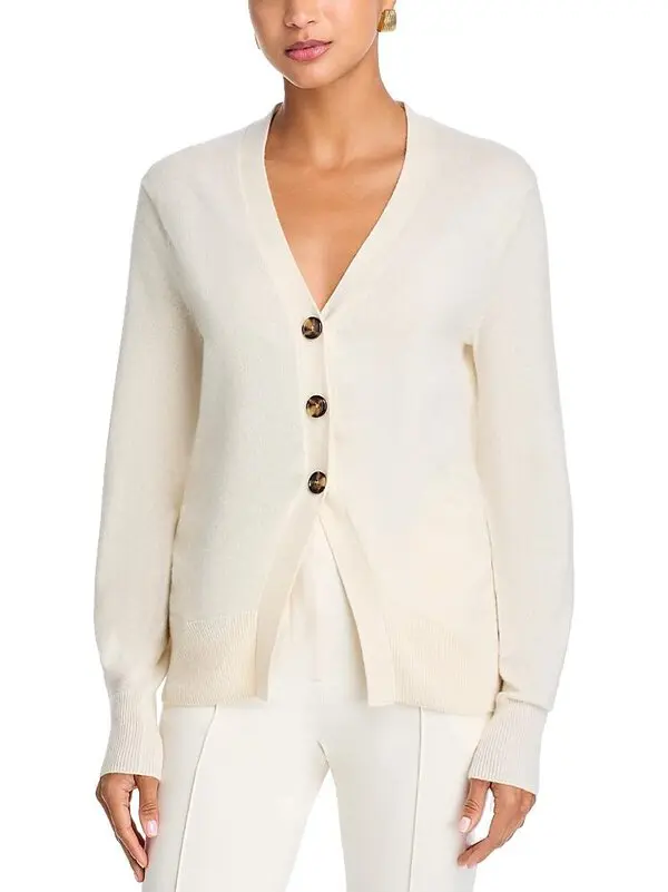Veronica Beard Lamotte Cashmere Cardigan - Ivory