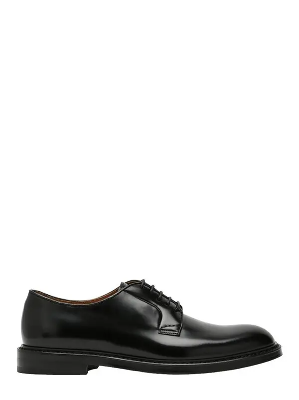 DOUCAL'S Leather Lace-up - Black