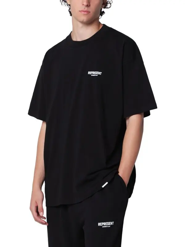 REPRESENT Cotton T-shirt With Logo - Black