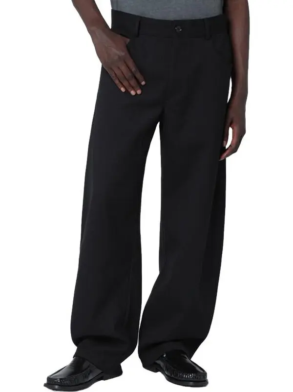 Séfr Oktai Trousers In Wool Blend - Black