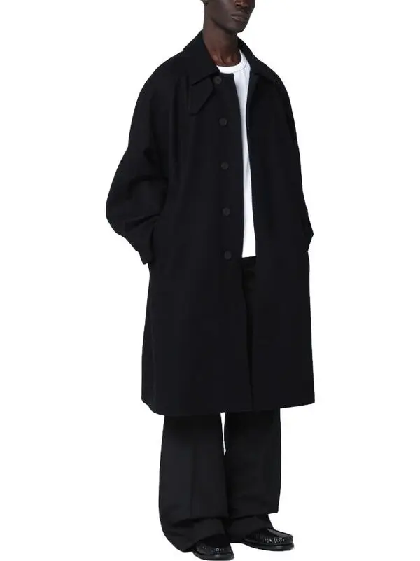 Studio Nicholson Single-breasted Wool-blend Coat - Blue