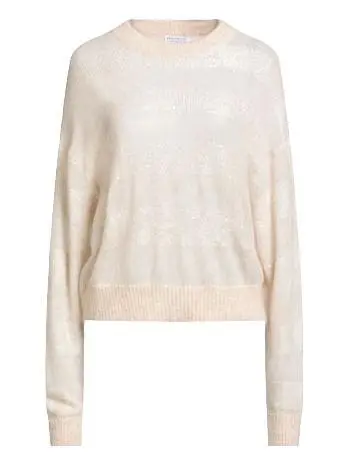 Brunello Cucinelli Sweater In Mohair, Wool, Polyamide, Wool, And Polyester - Beige