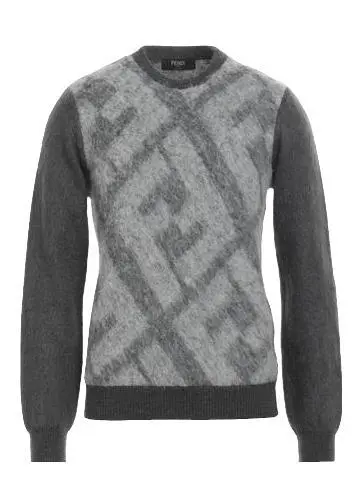 Fendi Medium-weight Knit Sweater - Grey