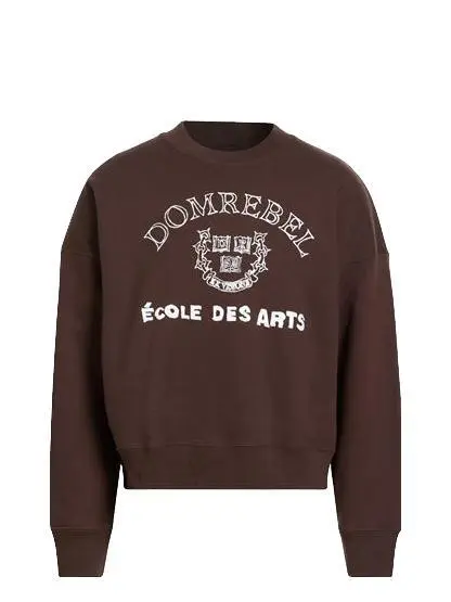 DOMREBEL Cotton Crewneck Sweatshirt - Brown