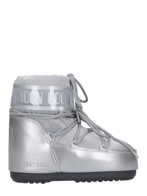 Moon Boot Icon Low Glance Ankle Boots - Silver