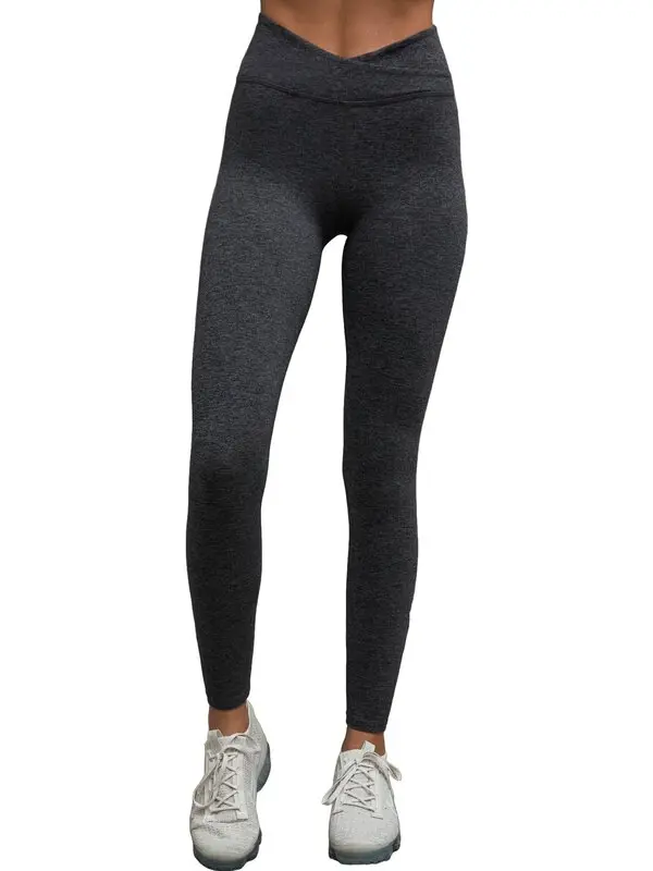 Carbon38 Mélange Legging - Dark Heather Grey