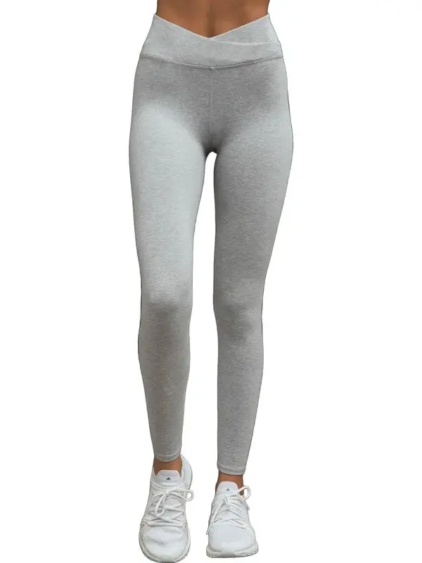 Carbon38 Mélange Legging - Light Heather Grey