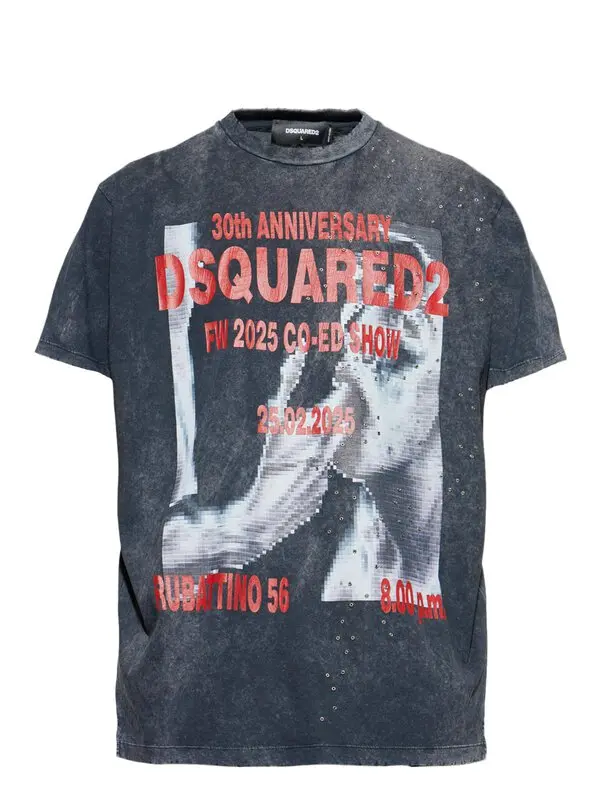 Dsquared2 T-shirt With Print - Grey