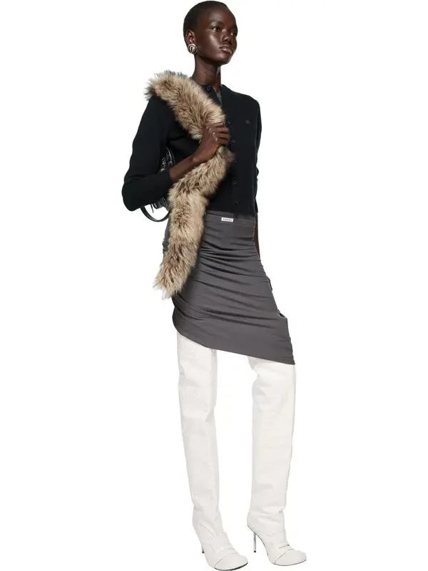 Acne Studios Fitted Yak Wool Cardigan - Black