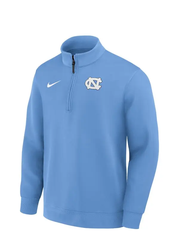 Nike North Carolina Coaches Jordan Brand Dri-fit College Long-sleeve 1/2-zip Top - Blue