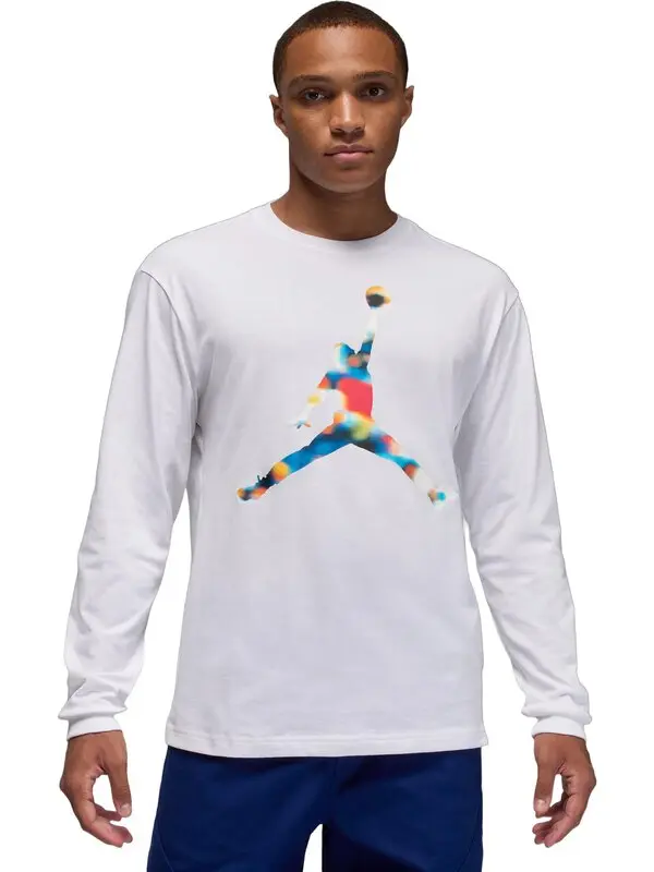 JORDAN Flight Long-sleeve Crewneck T-shirt - White