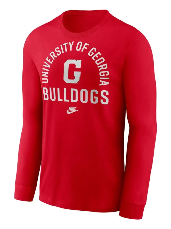 Nike Georgia Legacy Arched Logo College Long-sleeve T-shirt - Red