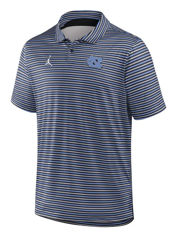 Nike North Carolina Tour Stripe Jordan Brand Dri-fit College Polo - Blue