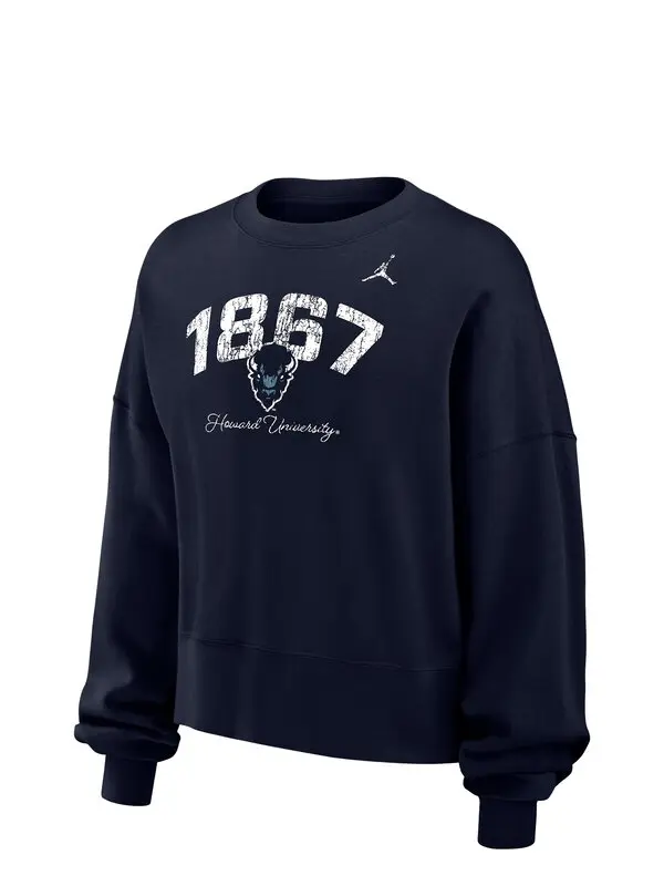 JORDAN College Phoenix Fleece Crew-neck Sweatshirt - Blue