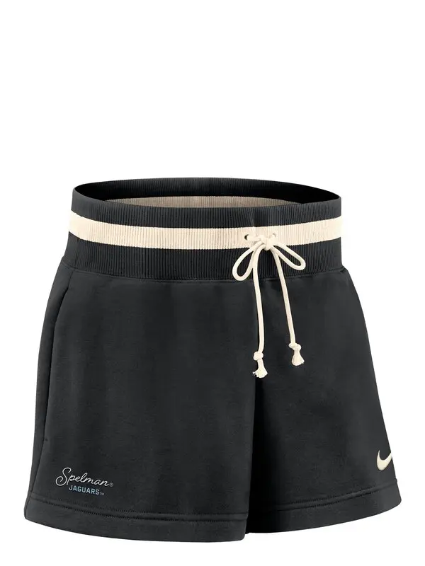 Nike Phoenix Fleece College Mid-rise 4" Shorts - Black