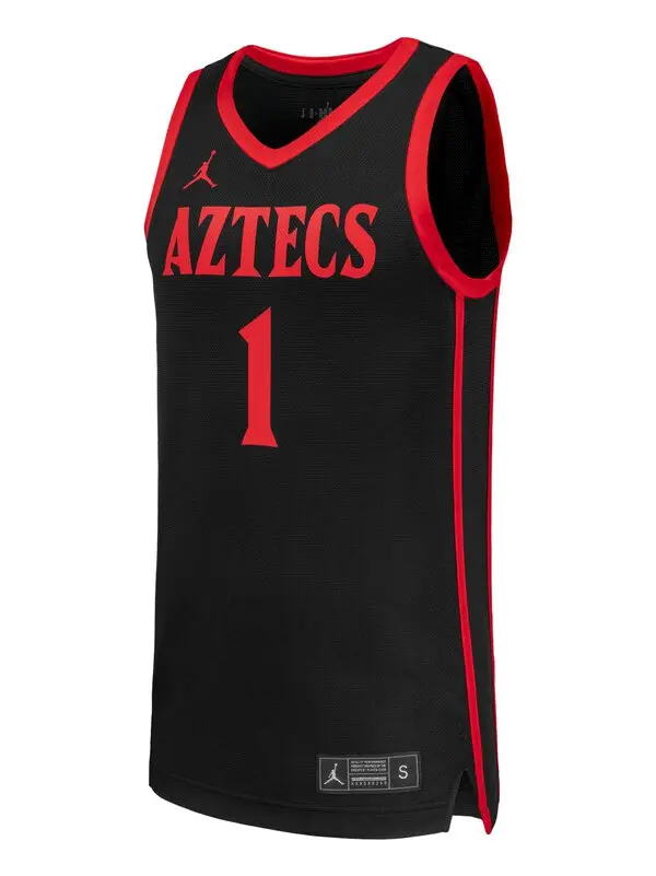 JORDAN San Diego State Basketball College Replica Jersey - Black