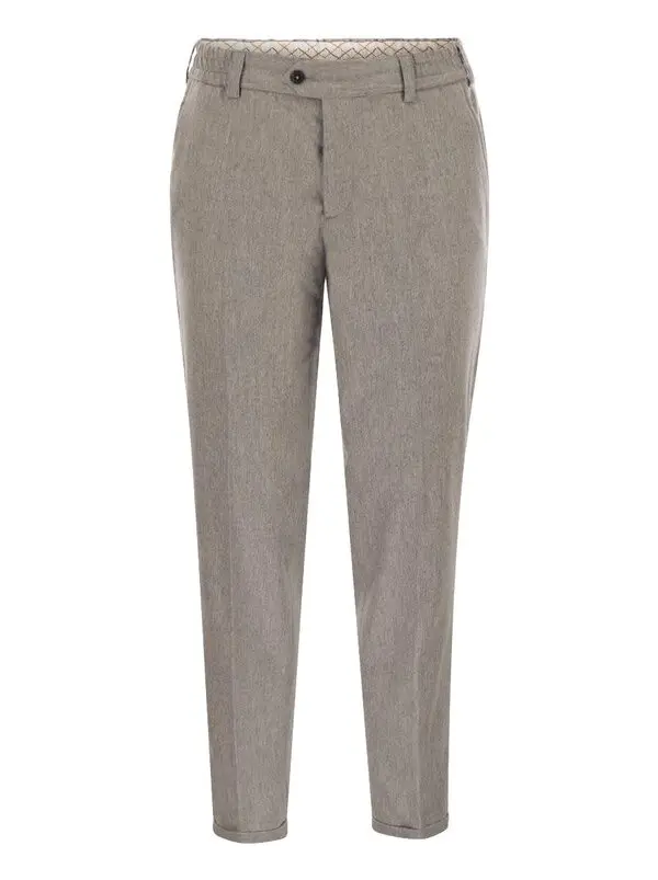 PT TORINO The Rebel Wool And Cashmere Trousers - Grey