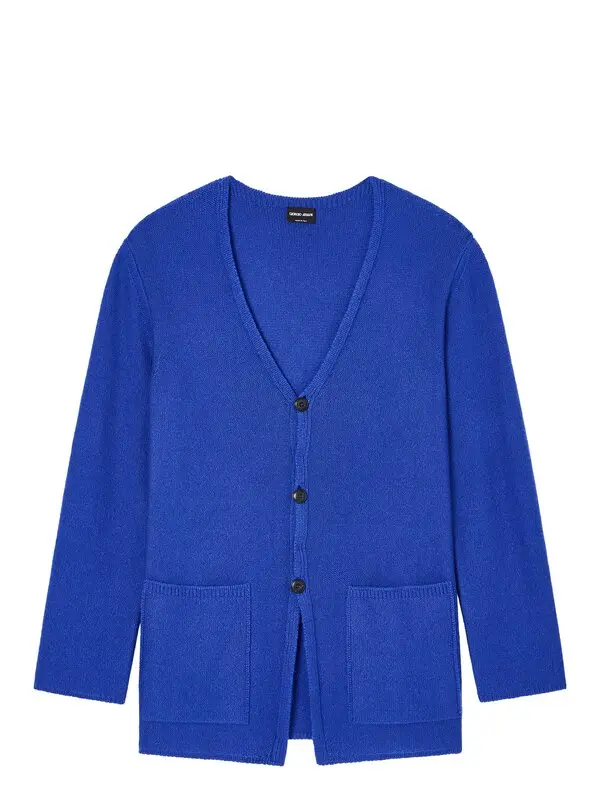 Giorgio Armani Cashmere Cardigan - Blue