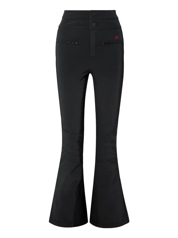Perfect Moment Aurora Embroidered Bootcut Ski Pants - Black