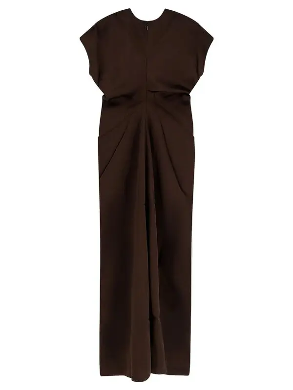 TOTEME Long Viscose Dress - Brown