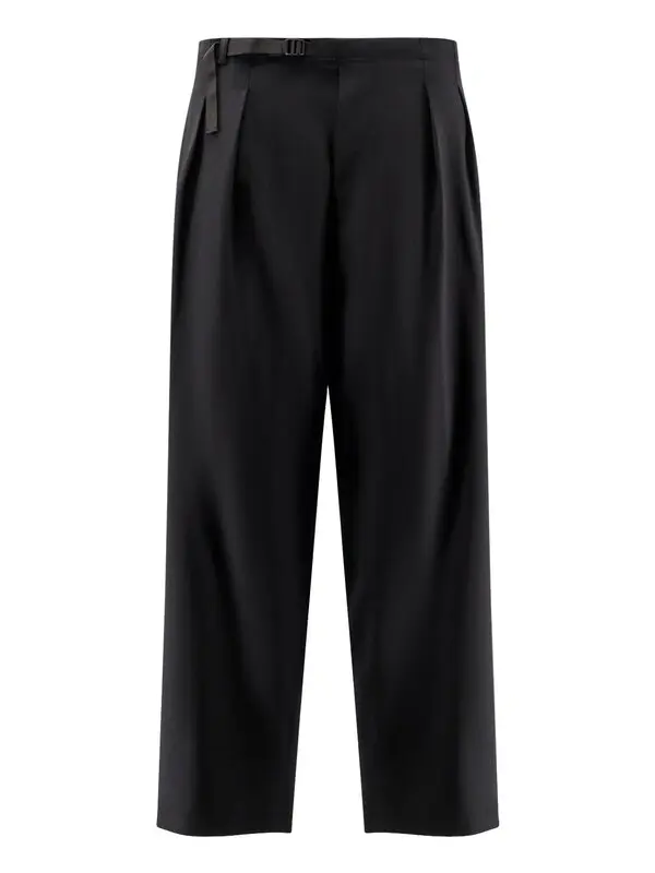 SEVEN GAUGE Wool Trousers - Black
