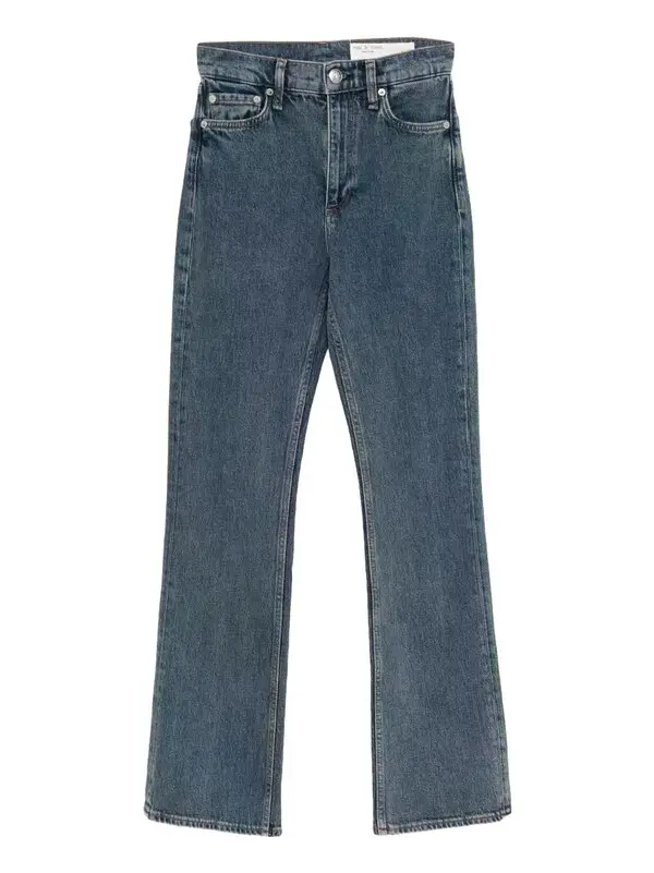 Rag & Bone High-rise Bootcut Jeans - Blue