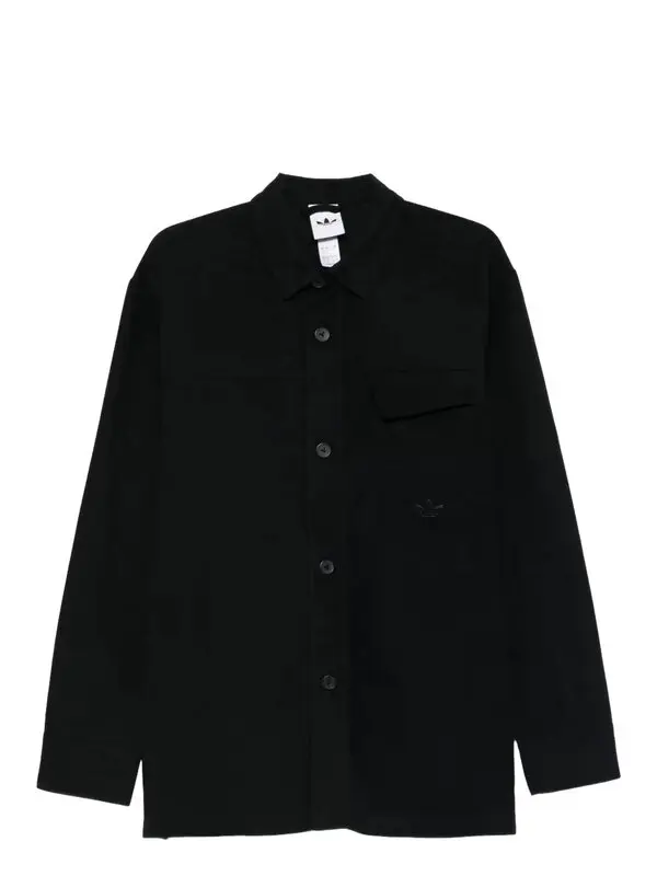 Adidas Buttoned Pocket Overshirt - Black