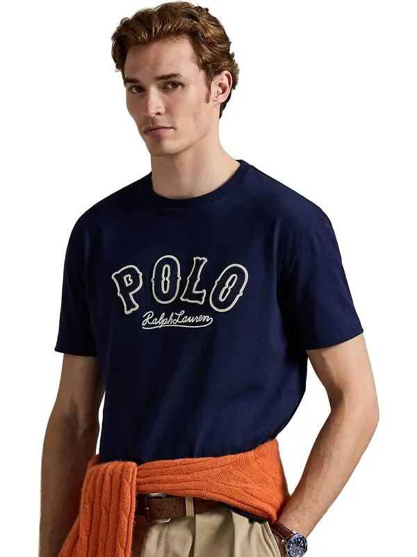 Ralph Lauren Classic Fit Western-logo T-shirt - Cruise Navy