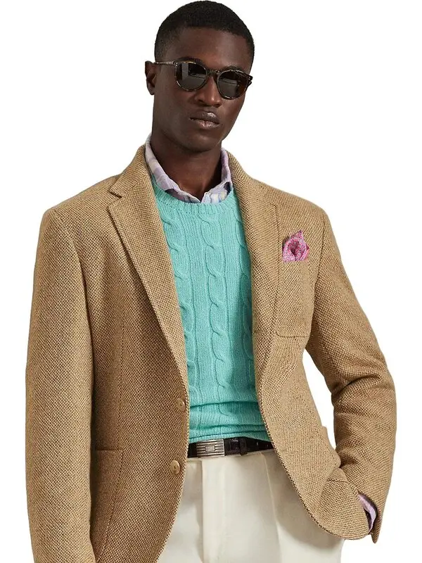 Ralph Lauren Polo Tailored Fit Linen-blend Sport Coat - Sand/tan