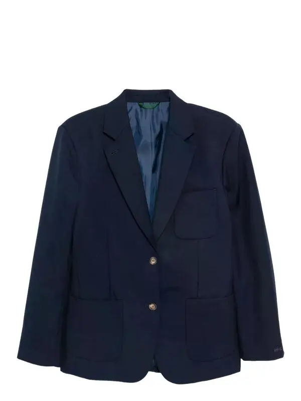 Lacoste Logo-embroidered Blazer - Blue
