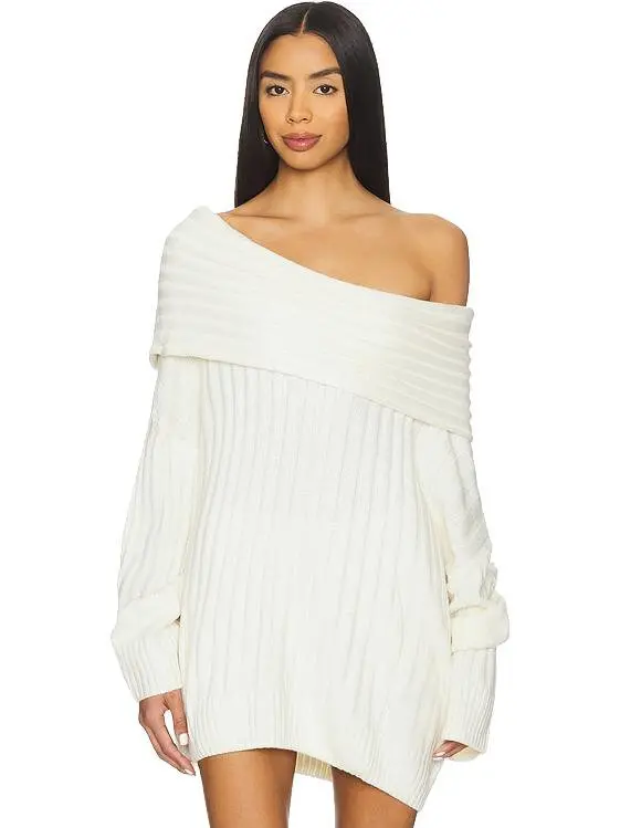 WeWoreWhat Oversized Off Shoulder Sweater - Ivory