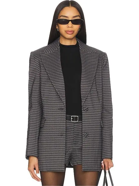 SEROYA Walter Blazer - Charcoal Houndstooth