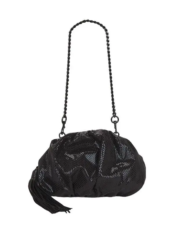 Rebecca Minkoff Ruched Small Clutch - Black