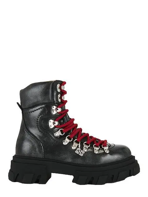 GANNI Cleated Mountain Boot - Ebony