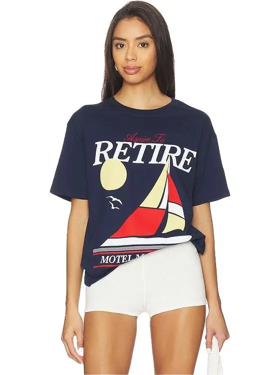MOTEL MARGARITA Relaxation Tee - Navy