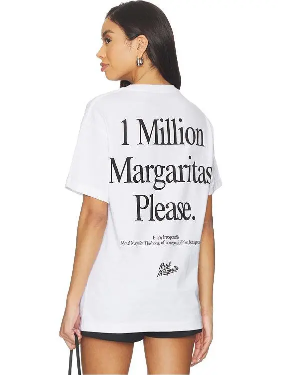 MOTEL MARGARITA 1 Million Tee - White
