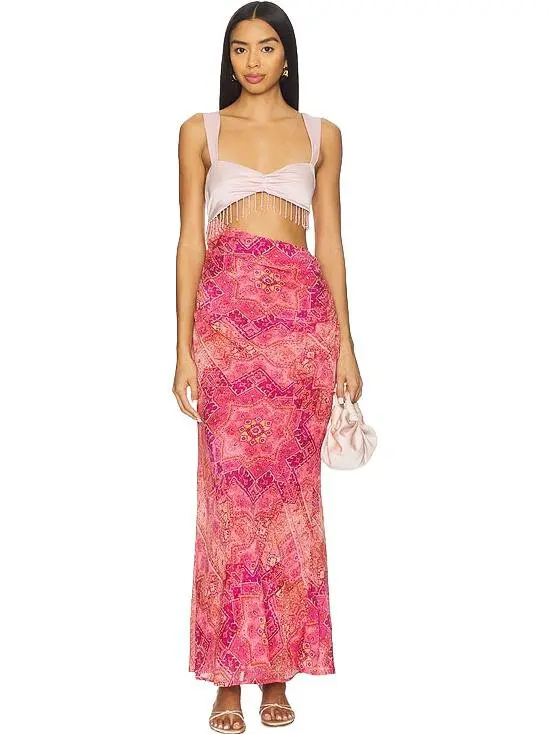 RUNAWAY THE LABEL Alzona Maxi Dress - Gaia Pink