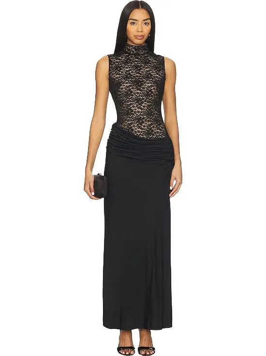 RUNAWAY THE LABEL Casana Maxi Dress - Black
