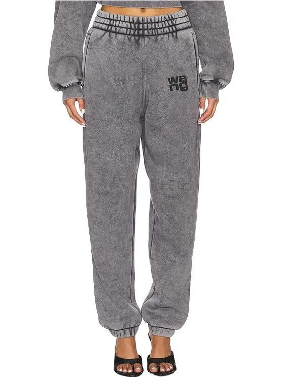 Alexander Wang Essential Terry Classic Sweatpant - Washed Granite