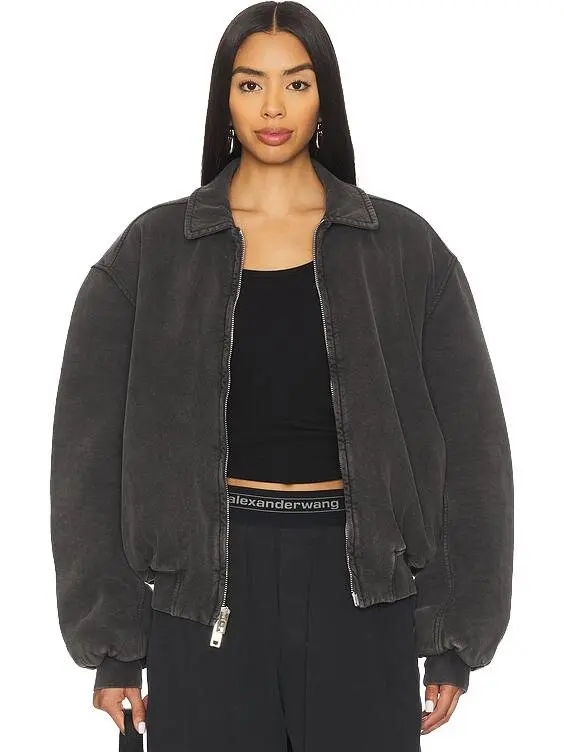 Alexander Wang Moto Jacket - Washed Asphalt