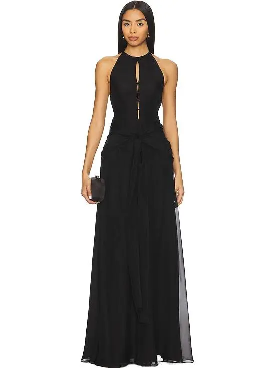 AZLEE Avya Gown - Black